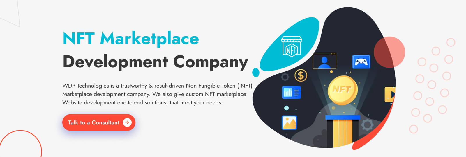 NFT Marketplace Development Company - WDP Technologies NFT Marketplace Development Company - WDP Technologies